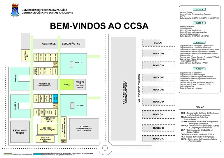 Mapa 1- CCSA — UNIVERSIDADE FEDERAL DA PARAÍBA - UFPB COORDENAÇÃO DO ...